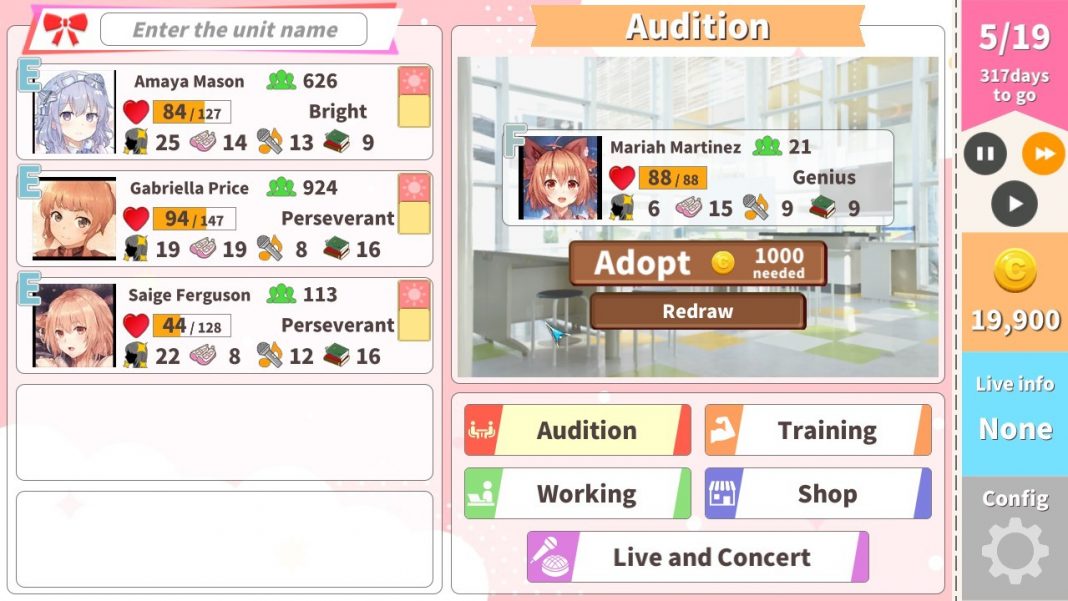 Idol raising idle game Idling Idol is now available on Steam ...