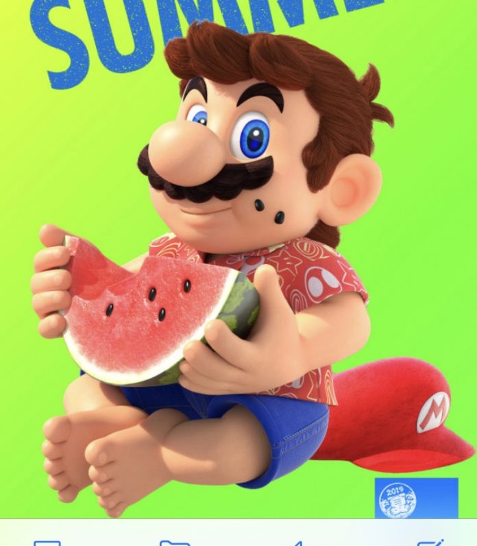 Mario is fully clothed on Nintendo’s 2023 summer greeting card ...