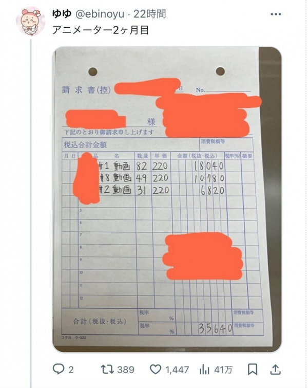 Japanese animator’s first monthly wage is barely over $100 - AUTOMATON WEST