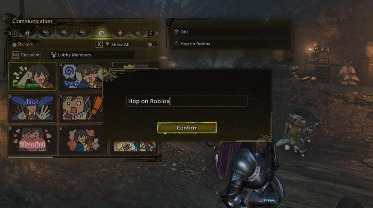 Monster Hunter Wilds: How to create custom shoutouts, stickers, and ...