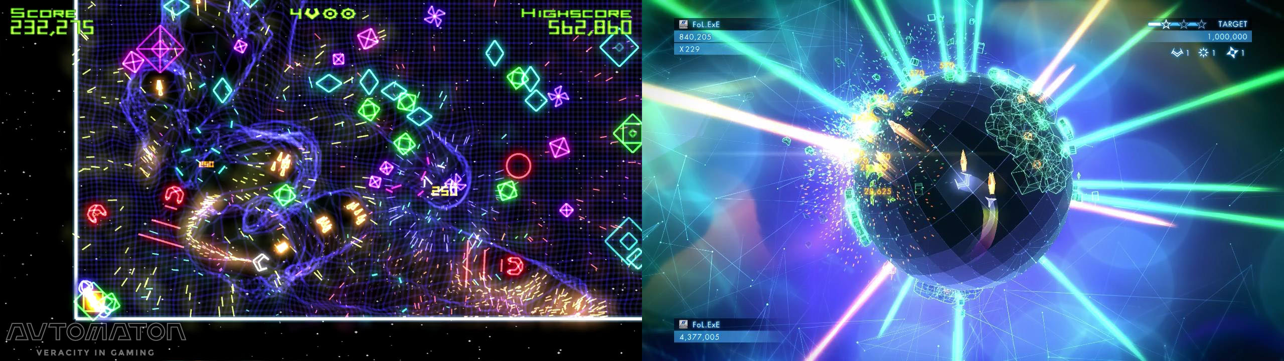 『Geometry Wars 3: Dimensions』vs.『Waves』 ツインスティックシューターの王座統一戦 - AUTOMATON