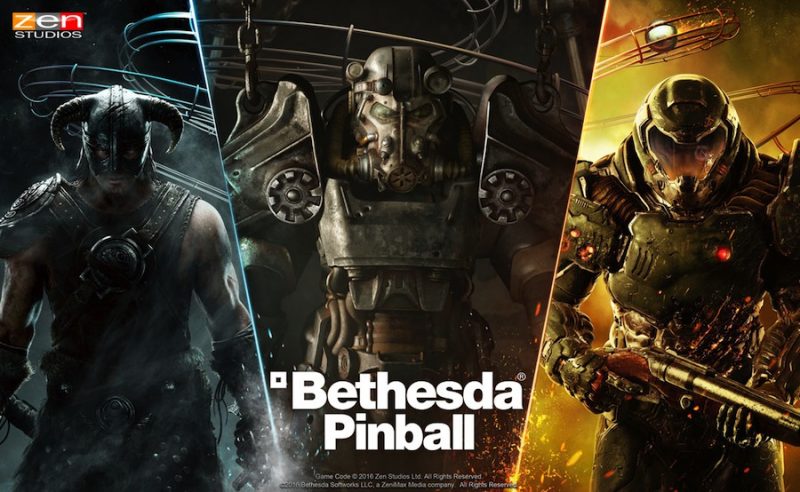『Fallout』『DOOM』『Skyrim』の世界観がピンボール台に凝縮。『Bethesda Pinball』発表 - AUTOMATON