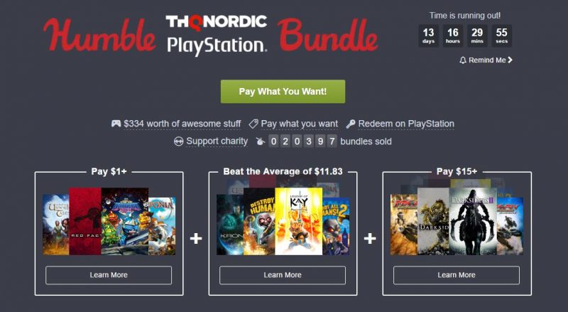 複数のPS3/PS4ゲームを1ドルから入手できる「THQ Nordic PlayStation Bundle」販売開始、ただし海外PSN ...