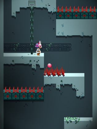 ジャンプほか一切ナシ、指を左右に振るだけの2Dアクション『Cerulean Moon』が面白い。仮面の少女が遺跡最深部へ降り続ける ...
