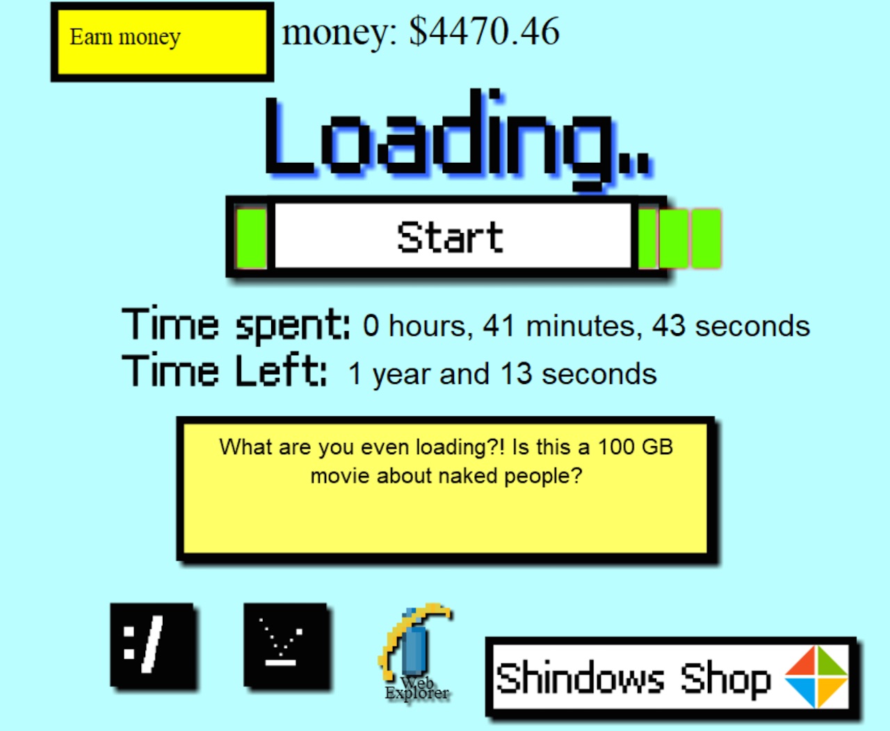 『Loading Screen Simulator』ロード画面との果てしなき戦い（という名の暇つぶし）を描く無料のクリッカーゲーム ...
