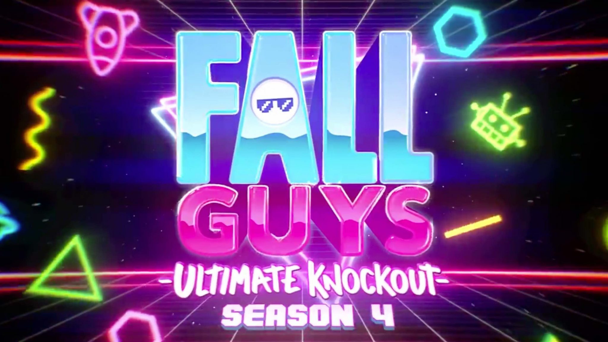 『Fall Guys』シーズン4は“4041年”が舞台。ビビッドなネオンとグラサンに彩られた、サイケなバトルの予感 - AUTOMATON