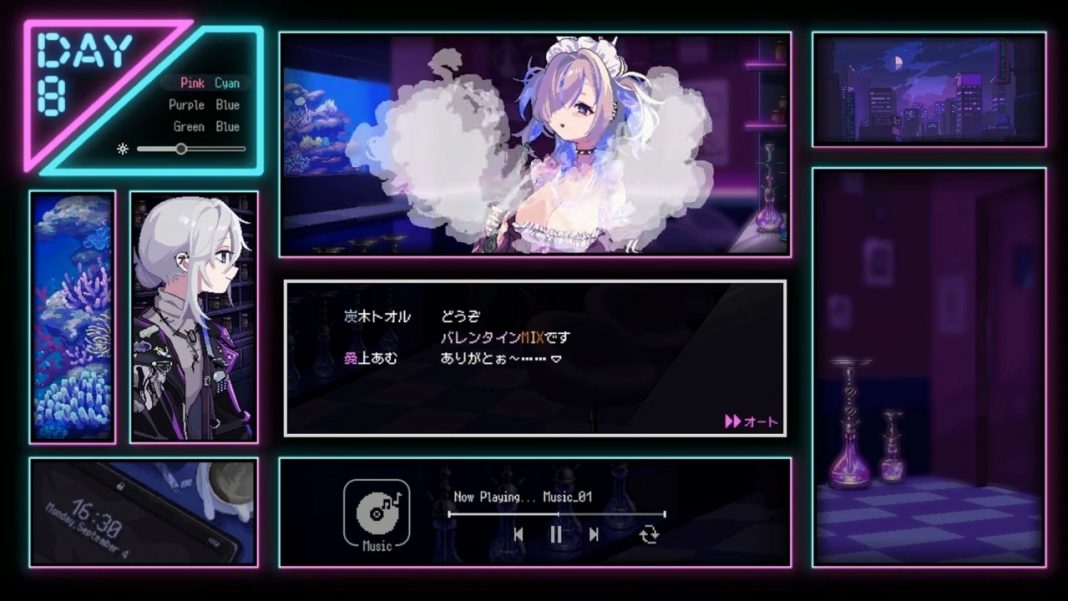 シーシャ屋経営ADV『Hookah Haze』女の子たちがモクモク煙を吐く本格ゲームプレイ公開。ヒロインたちとの交流シーンもお披露目 ...