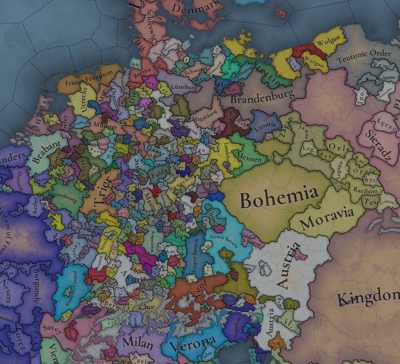 Paradox中世ストラテジー『Europa Universalis』開発チーム新作の、“細かすぎる神聖ローマ帝国”マップお披露目。ファンで ...