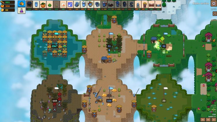 マルチ対応わちゃわちゃRTS『Circle Empires 2』Steam向けに発表。空に浮かぶ島々を征服する敵味方入り乱れバトル、繰り返し遊べるお手軽ストラテジー - AUTOMATON