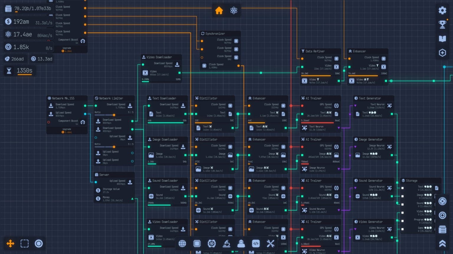 Steam無料・お金稼ぎ自動化シム『Upload Labs』人気急上昇中。じわ伸びから突如人気爆発 - AUTOMATON
