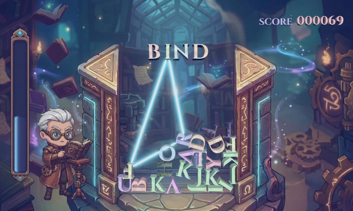 “スイカゲーム×もじぴったん融合”ゲーム『LOGOMANCY』正式発表。物理落ちものパズルからの呪文作り、発動した呪文がフィールドを変える ...
